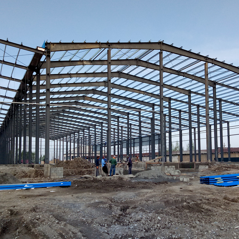 Construction Steel Structure Warehouse Color Cladding Covered Roof ...
