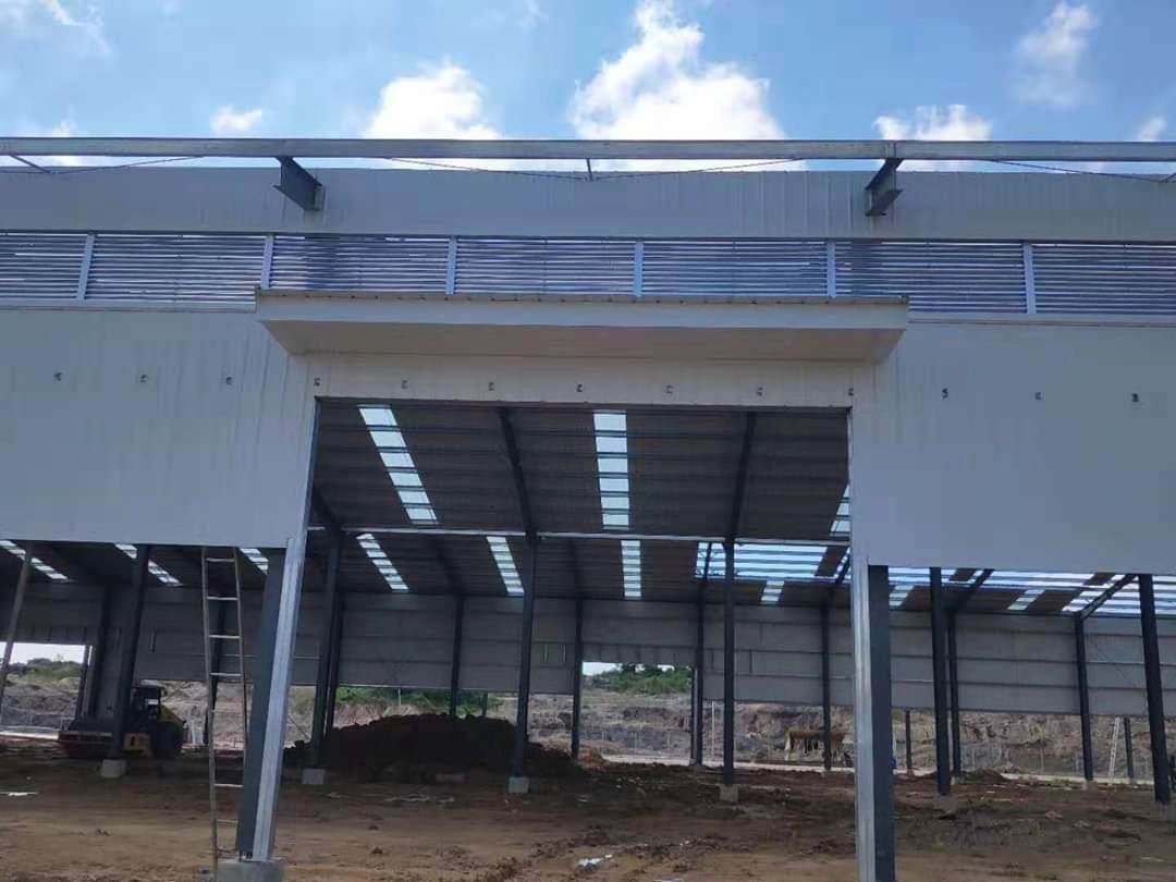 Construction Steel Structure Warehouse Color Cladding Covered Roof ...